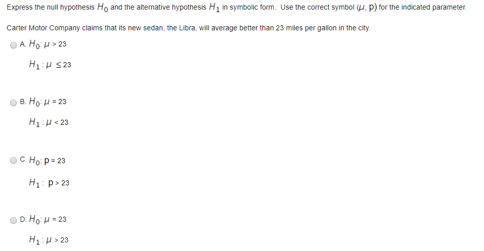 Solved Express the null hypothesis Ho and the alternative | Chegg.com