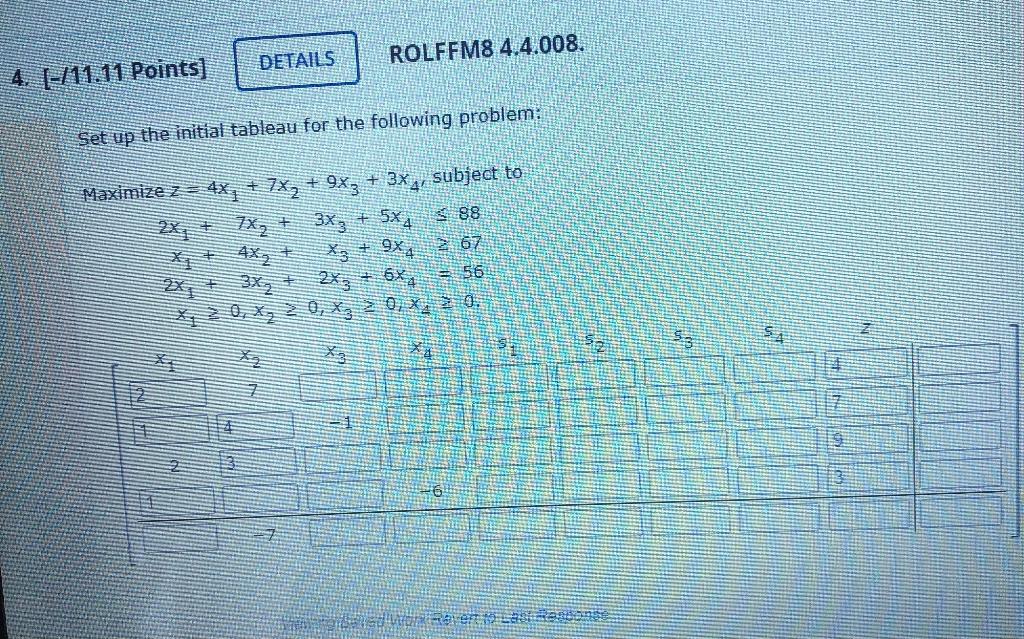 Solved DETAILS ROLFFM8 4.4.008. 4. [-111.11 Points] Set up | Chegg.com
