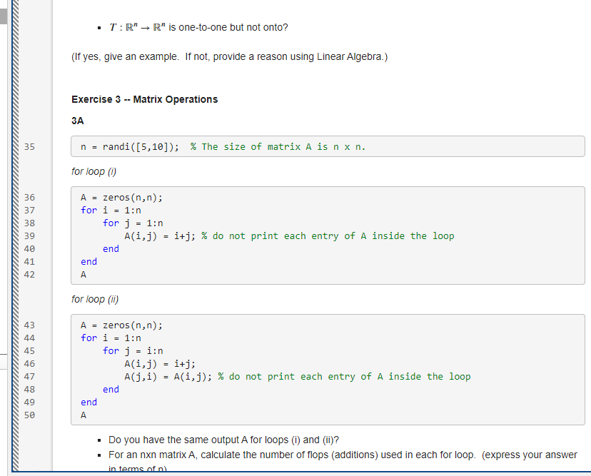 In this exercise, you will check if the columns of a | Chegg.com