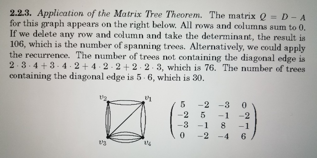 Solved 2.2.3.(-) Let G be the graph on the right above. Use | Chegg.com