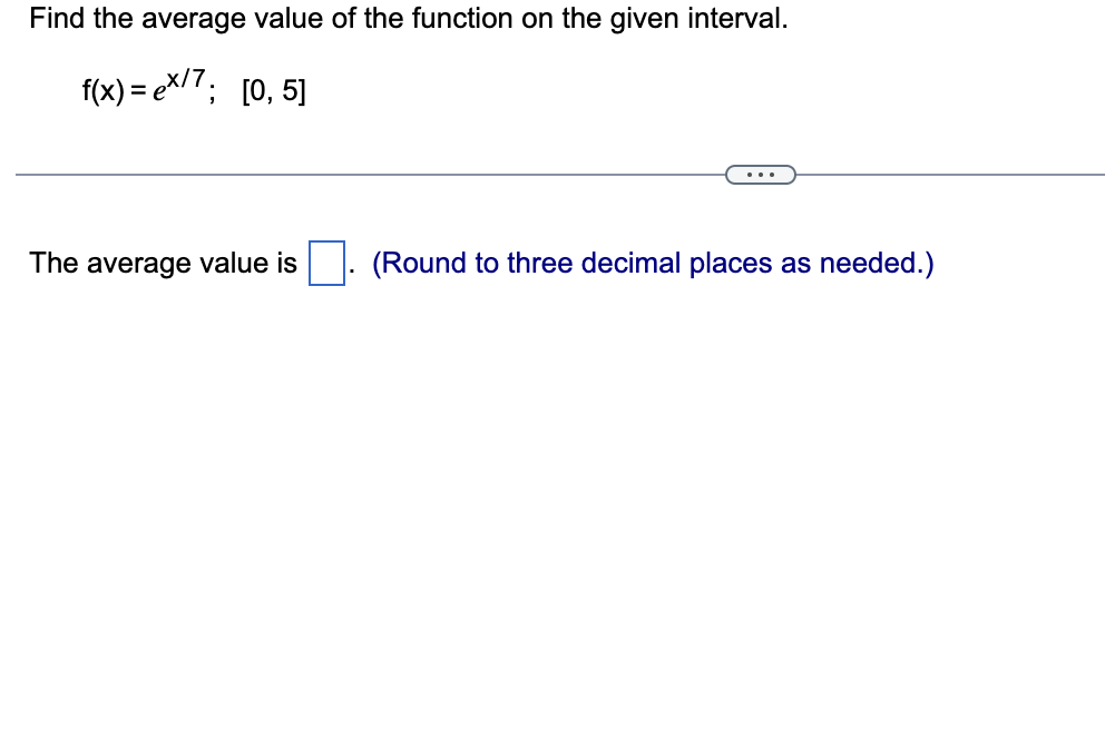 Solved Find the average value of the function on the given | Chegg.com