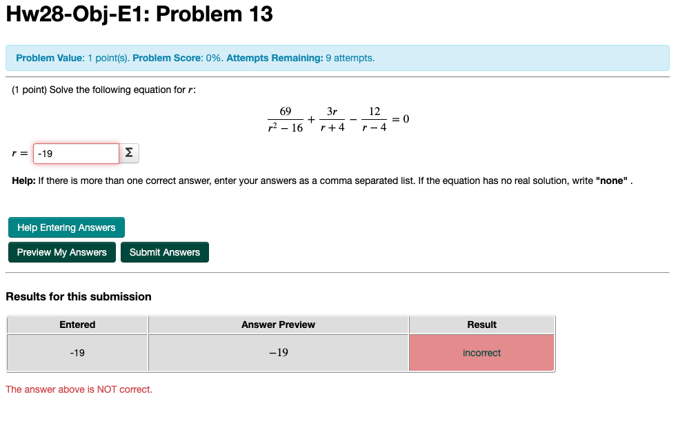 Solved Hw28-Obj-E1: Problem 13 Problem Value: 1 point(s). | Chegg.com Solved Hw28-Obj-E1: Problem 13 Problem Value: 1 point(s). | Chegg.com