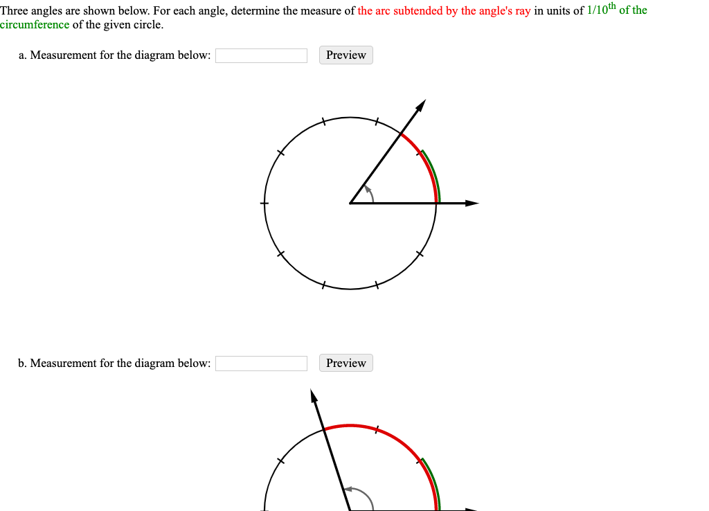 Solved Three angles are shown below. For each angle, | Chegg.com