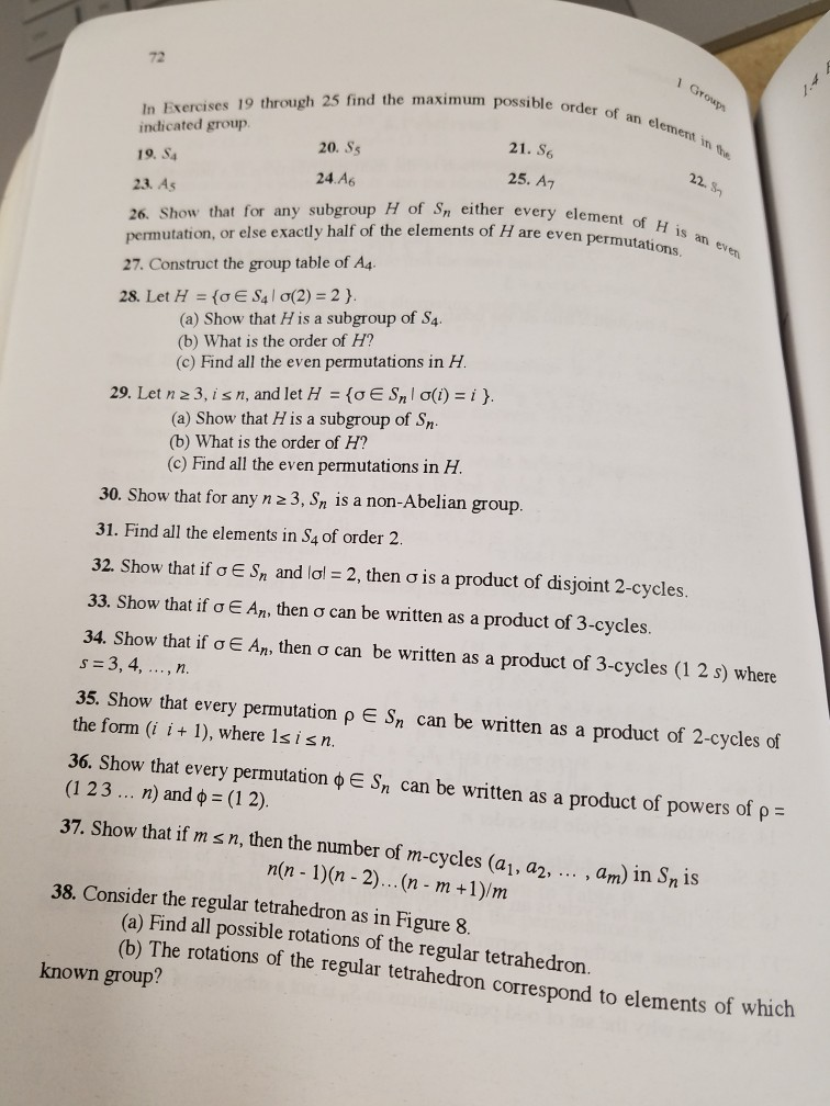 Solved 72 of an ele In Exercises 19 through 25 find the | Chegg.com