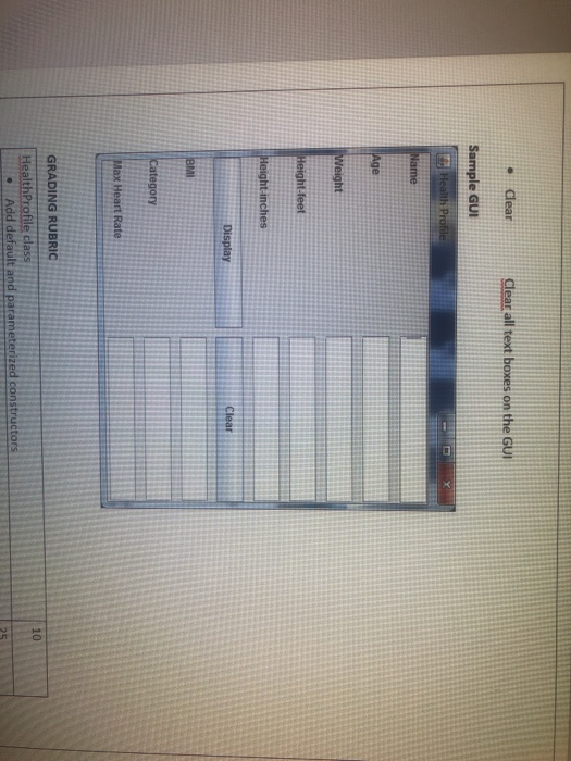 Solved CIS355A Week 2 Lab-Developing a GUI Application | Chegg.com