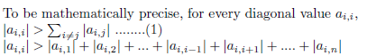 Solved Prove that diagonally dominated matrices are always | Chegg.com