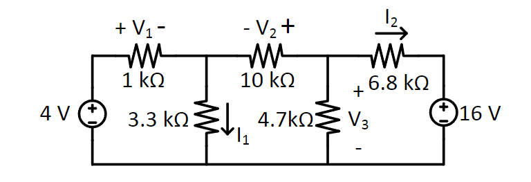 Solved Please find the following DC voltage V1, V2, | Chegg.com