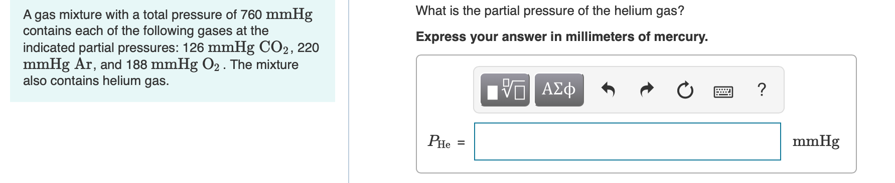 Solved What is the partial pressure of the helium gas? | Chegg.com