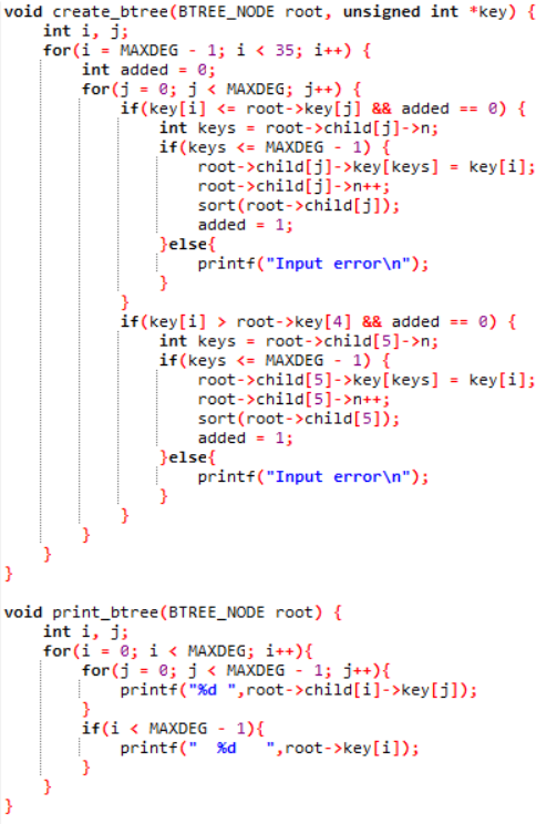Solved #define MAXDEG 6 typedef struct BTREE_NODE_5 | Chegg.com