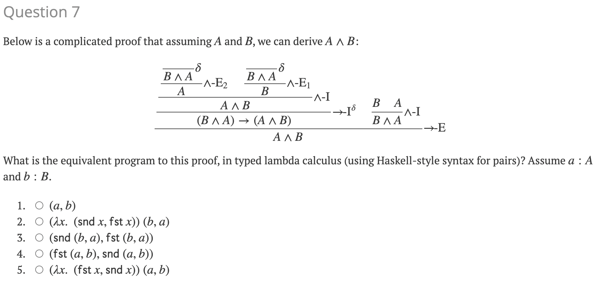 Solved Below is a complicated proof that assuming A and B, | Chegg.com