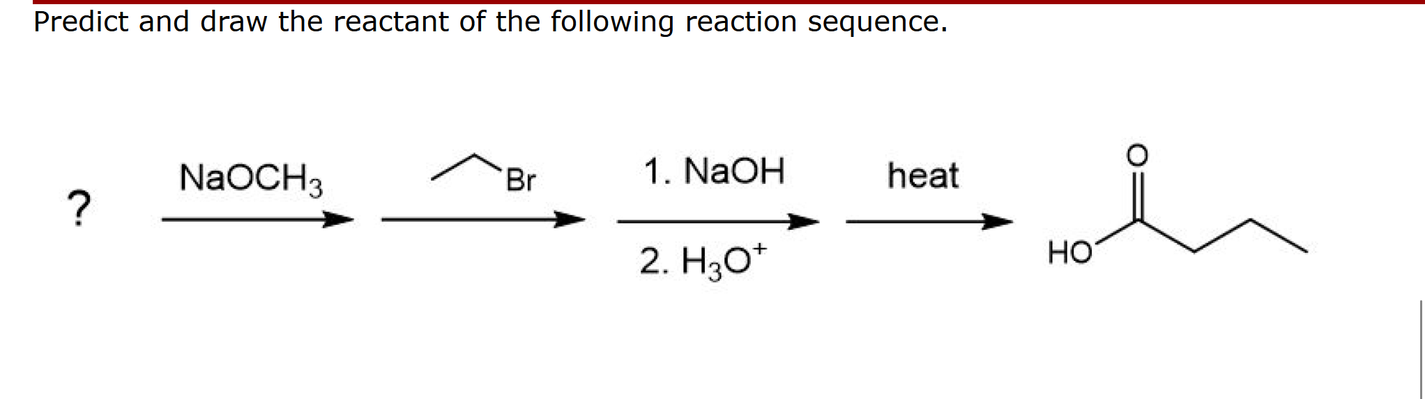 Solved Predict and draw the reactant of the following | Chegg.com
