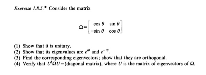 Solved Consider the matrix Show it | Chegg.com