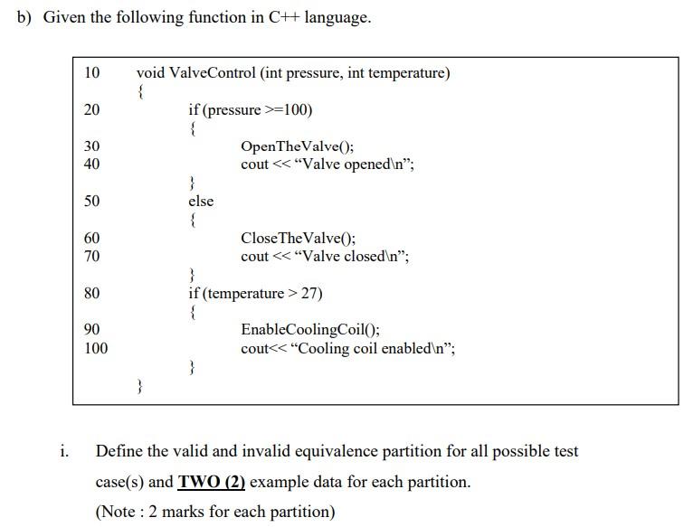 Solved b) Given the following function in C++ language. i. | Chegg.com
