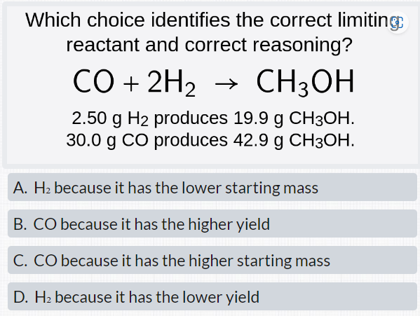 Solved Which choice identifies the correct limitings | Chegg.com