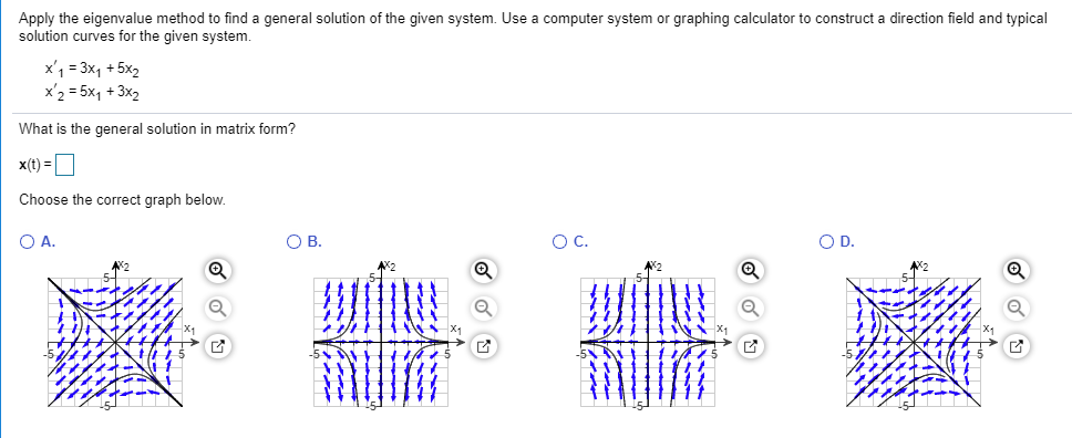 Solved Apply the eigenvalue method to find a general | Chegg.com