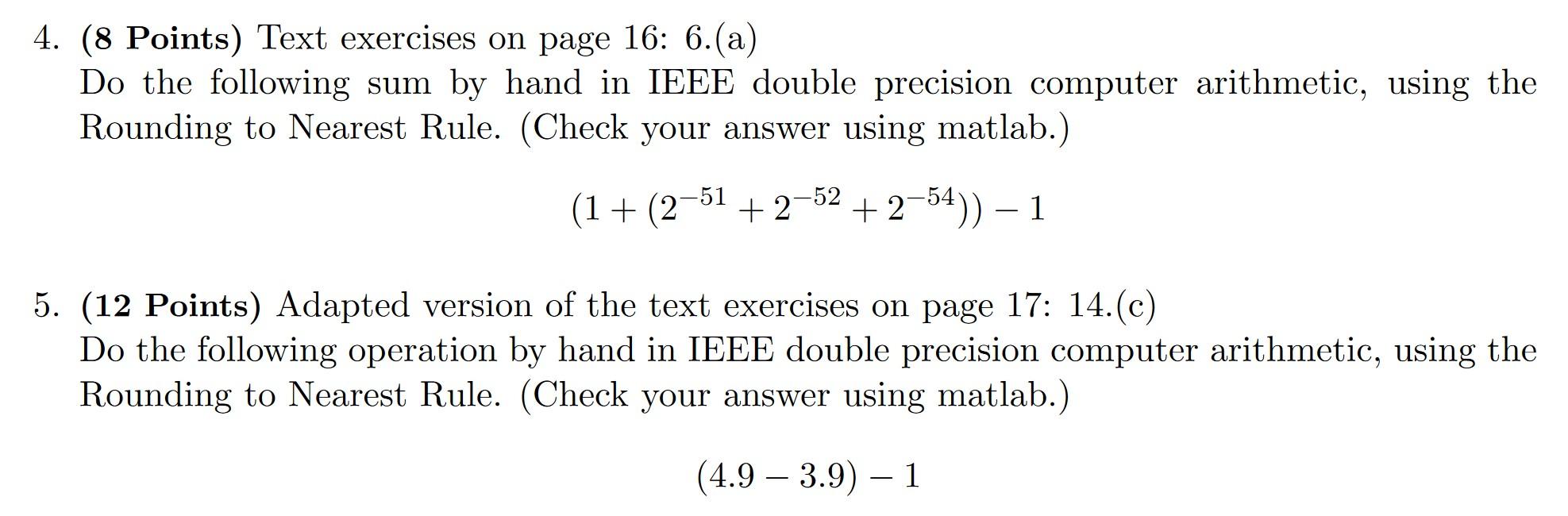 Solved 4. (8 Points) Text exercises on page 16:6. (a) Do the | Chegg.com