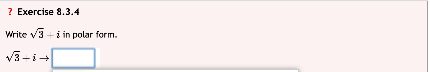 Solved Write 3+i in polar form. | Chegg.com