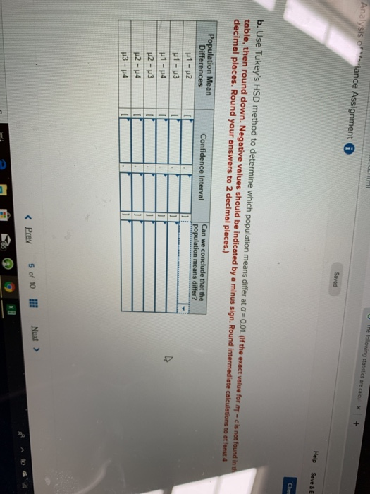 Solved ation.c /connect.html 13 Anal Variance Assignment 6 | Chegg.com