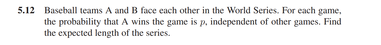 Solved Negative binomial distribution problem To win World | Chegg.com