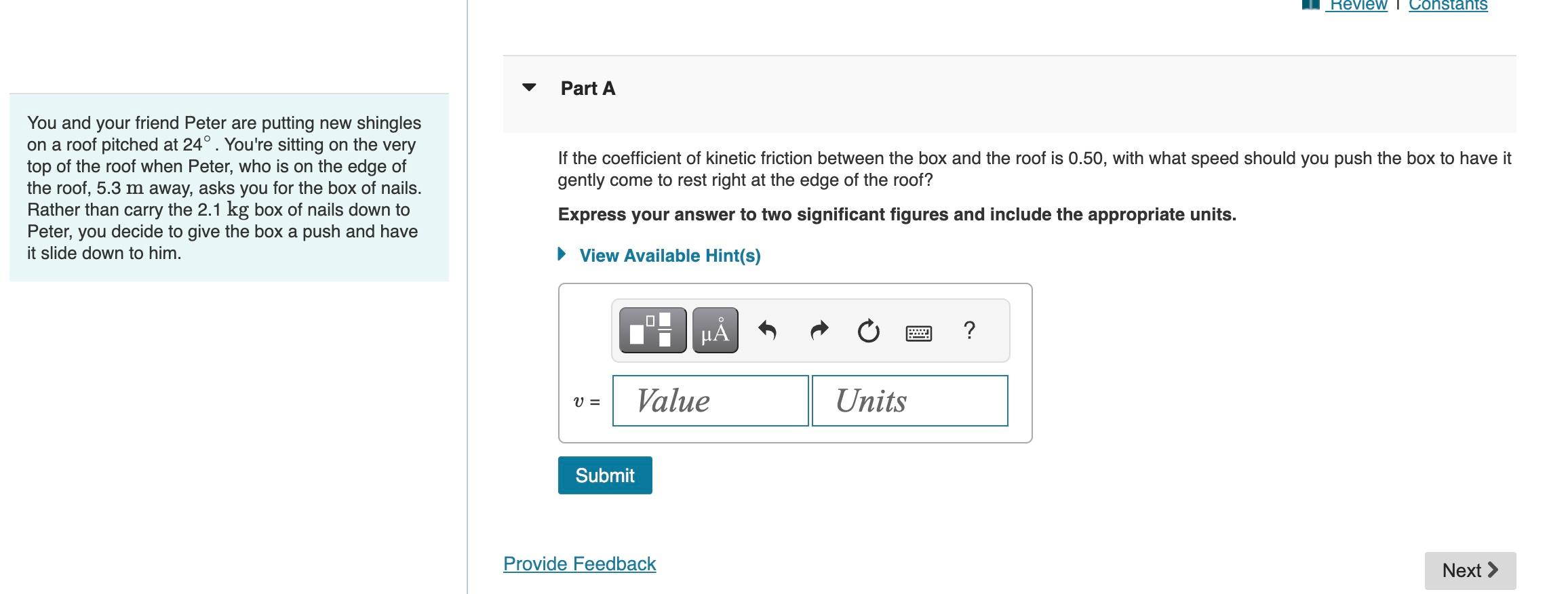 Solved You and your friend Peter are putting new shingles on | Chegg.com
