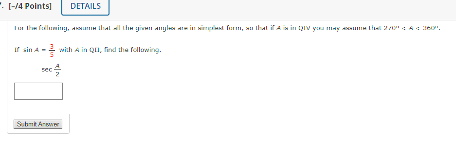 Solved . [-14 Points] DETAILS For the following, assume that | Chegg.com
