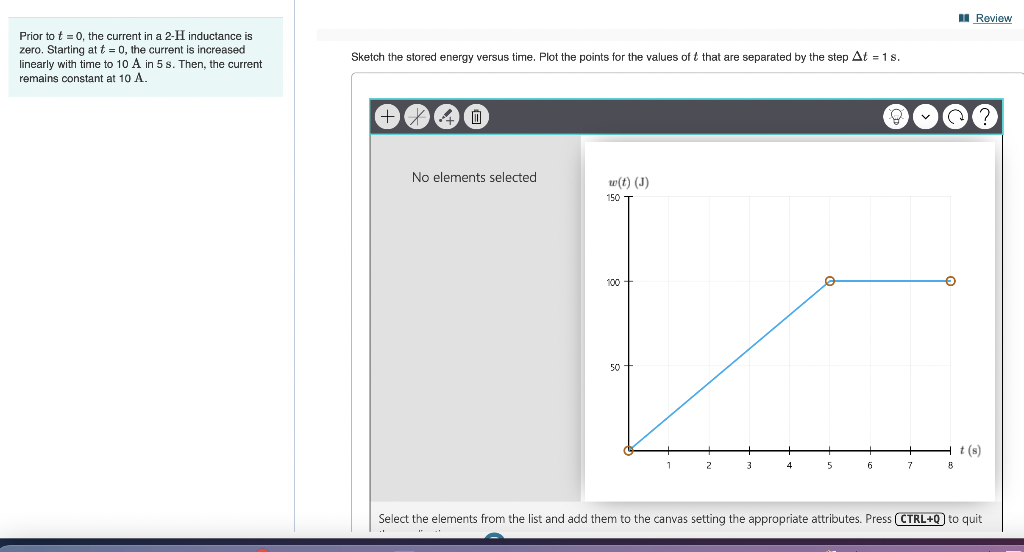 Solved In Review Prior to t = 0, the current in a 2-H | Chegg.com