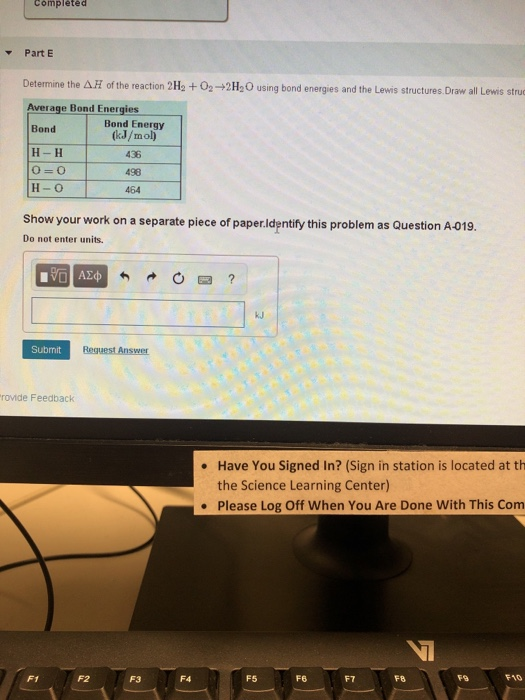 Solved completed Part E of the reaction 2H2 + 02→2H20 | Chegg.com