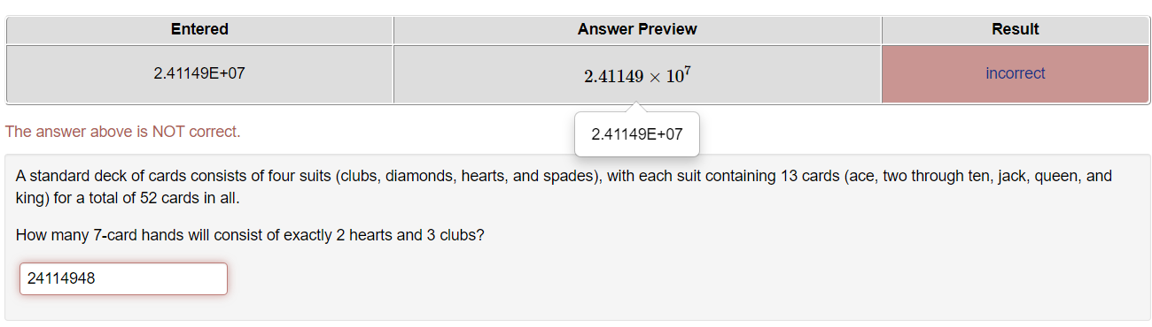 Solved A standard deck of cards consists of four suits | Chegg.com