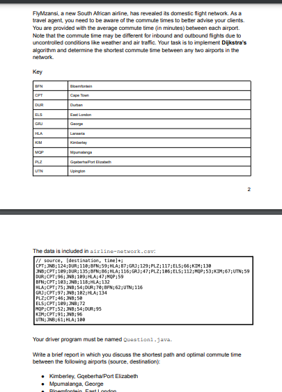 Solved FlyMzansi, a new South African airline, has revealed | Chegg.com