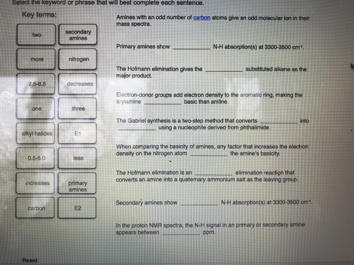 Solved Select The Keyword Or Phrase That Will Best Complete Chegg