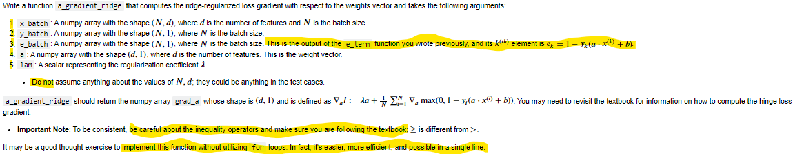 Solved SVM, SGD, Python, ML Write a function | Chegg.com
