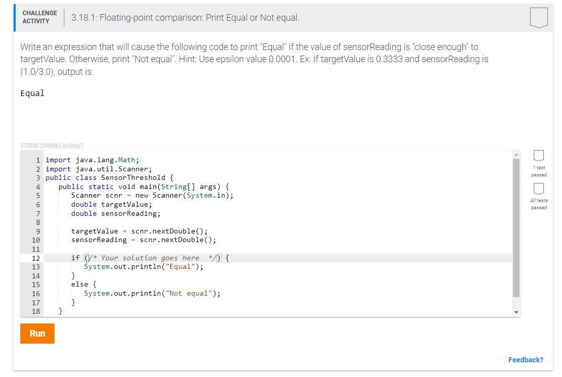 Solved CHALLENGE ACTIVITY 3.4.5: Multi-branch if-else | Chegg.com