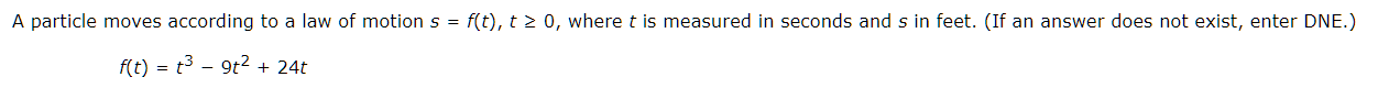 [Solved]: A particle moves according to a law of motion