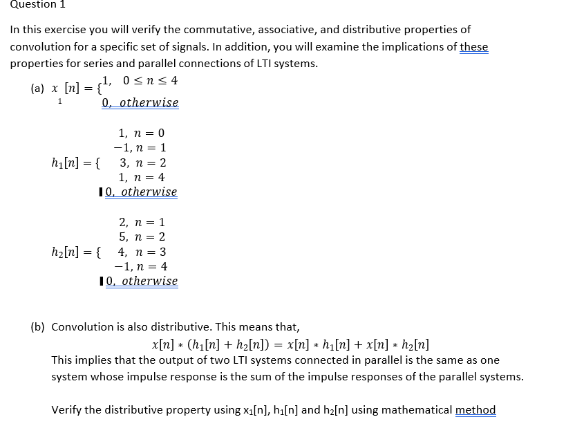 Solved In this exercise you will verify the commutative, | Chegg.com