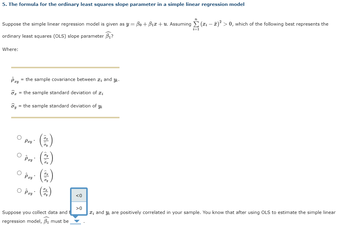 Solved Suppose the simple linear regression model is given | Chegg.com
