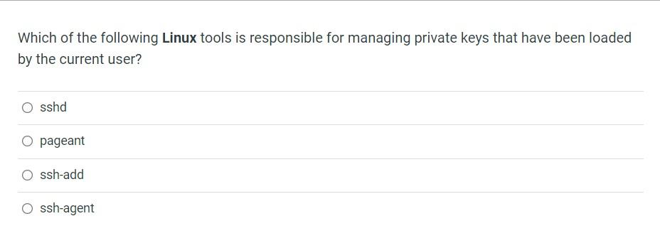 Solved When a user configures a list of keys authorized to | Chegg.com