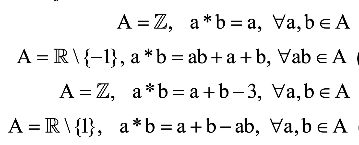Solved 1- Show whether the system(A,*) is semi-group, monoid | Chegg.com