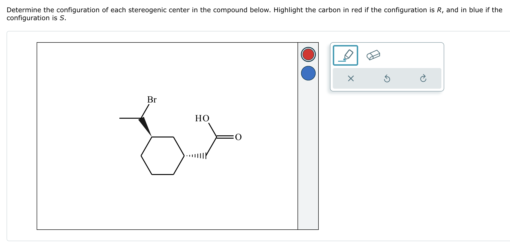 Solved Determine the configuration of each stereogenic | Chegg.com