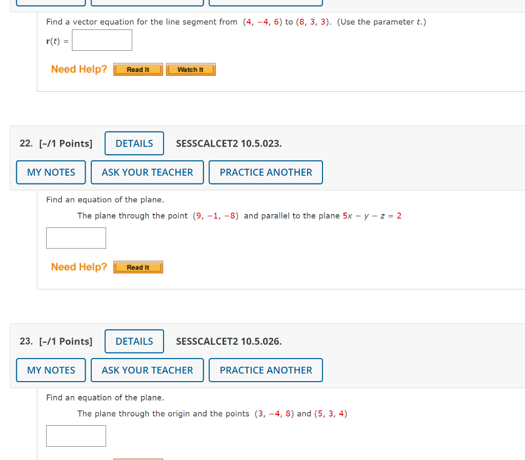 Solved Find A Vector Equation For The Line Segment From
