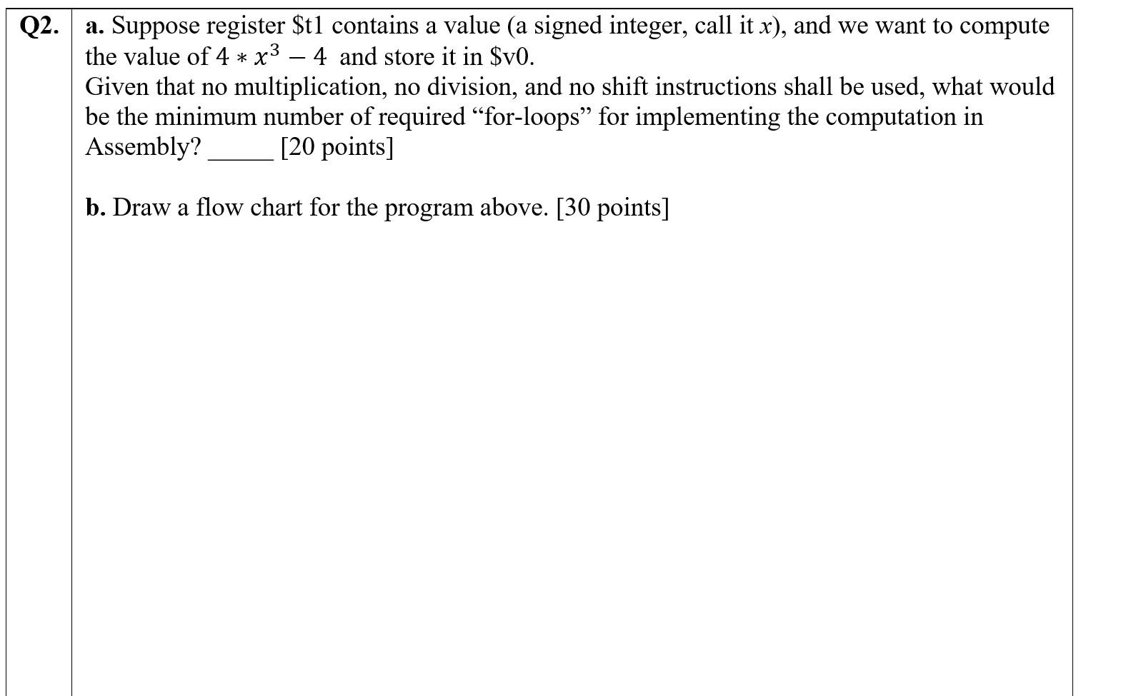 Q1. Complete the MIPS code for a program that prints | Chegg.com