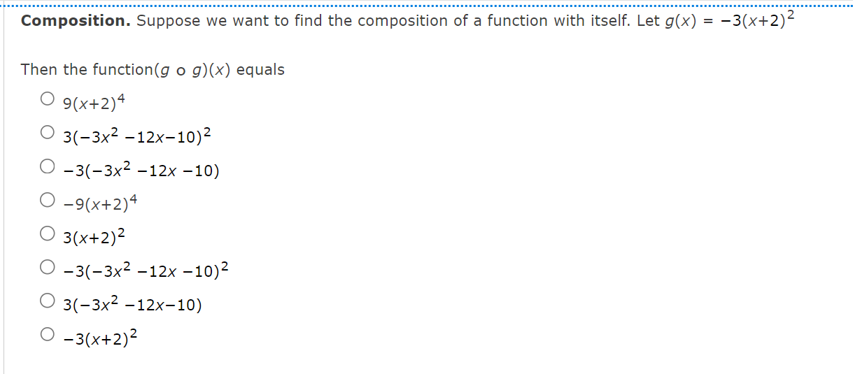 Solved Composition. Suppose we want to find the composition | Chegg.com