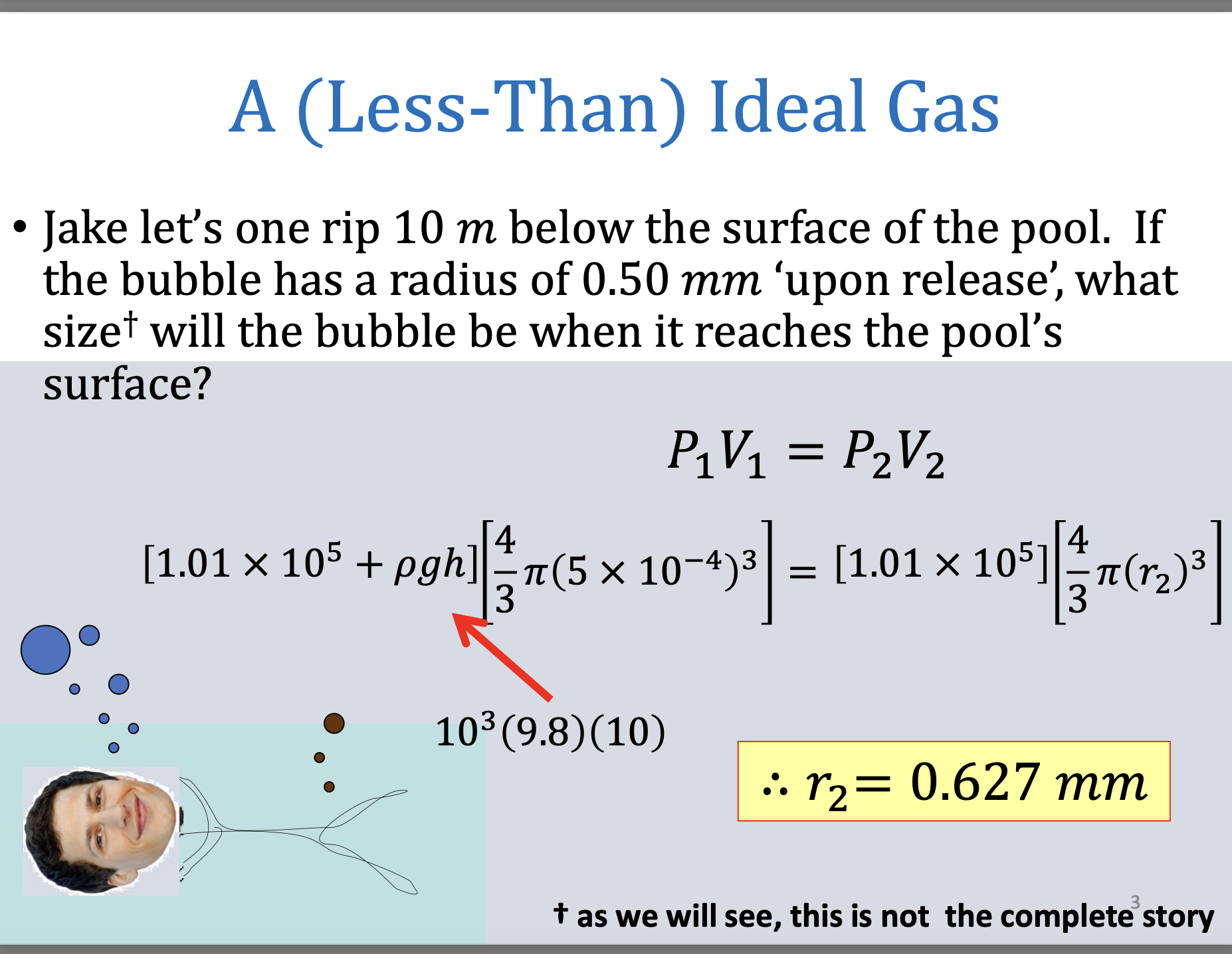 Solved can someone explain why p1 is 1.01 x10 5 + delta p | Chegg.com