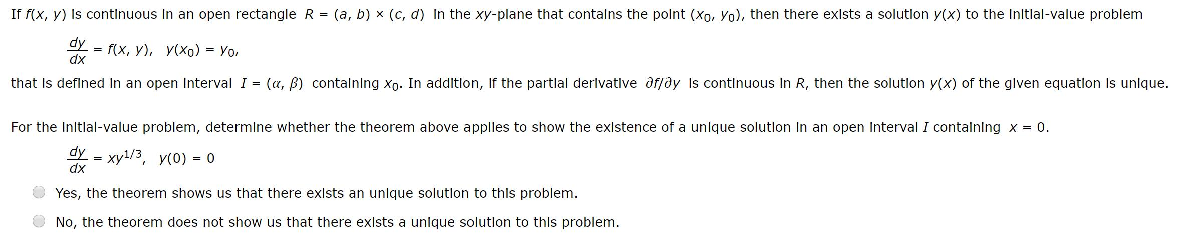 Solved If f(x, y) is continuous in an open rectangle R = (a, | Chegg.com