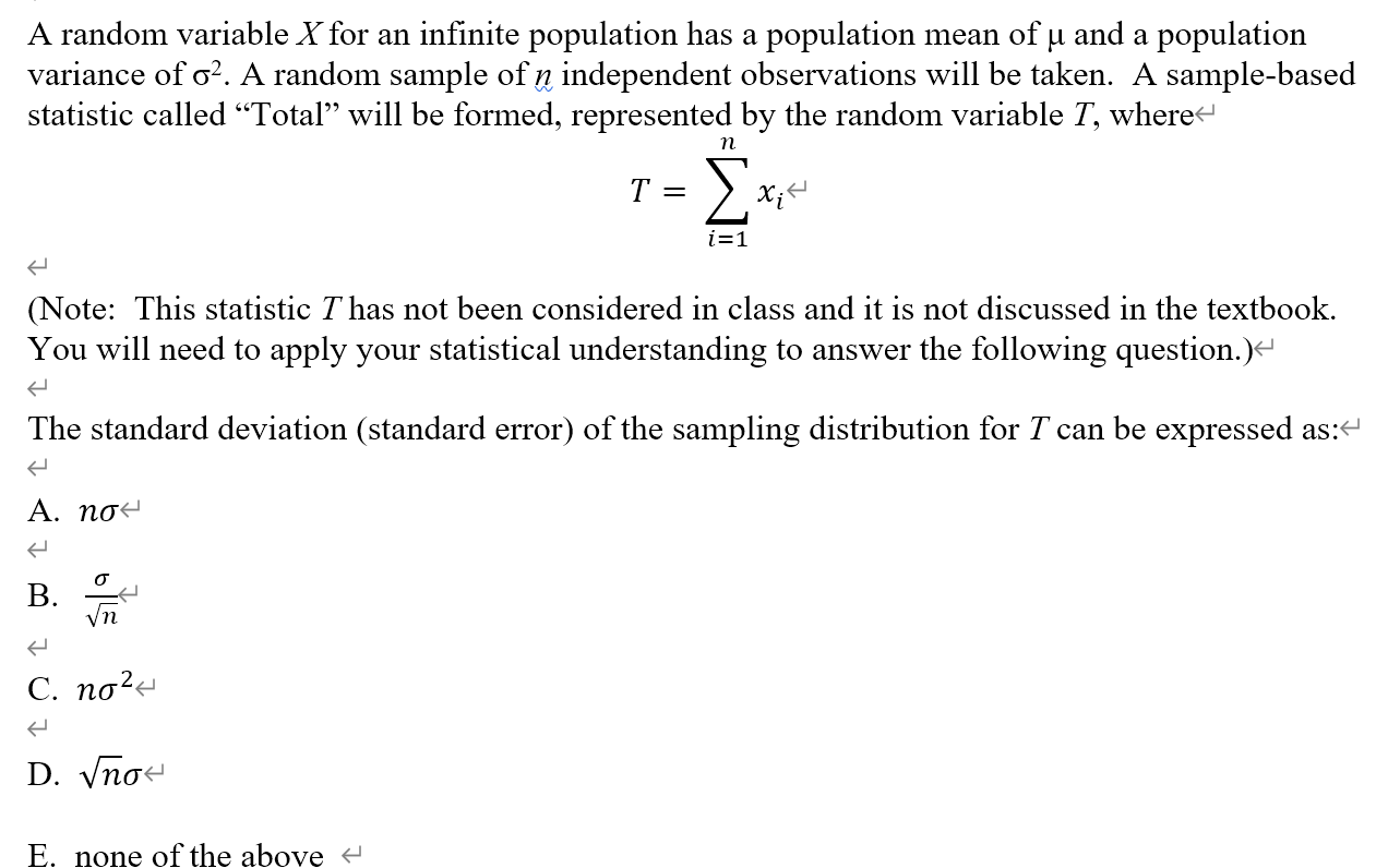 Solved A random variable X for an infinite population has a | Chegg.com