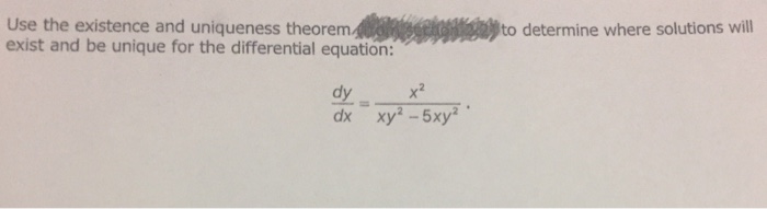 Solved Use the existence and uniqueness theorem exist and be | Chegg.com