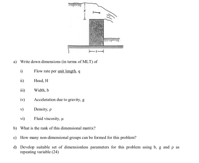 Solved Write down dimensions (in terms of MLT) of i Flow | Chegg.com