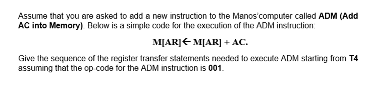 Solved Assume that you are asked to add a new instruction to | Chegg.com