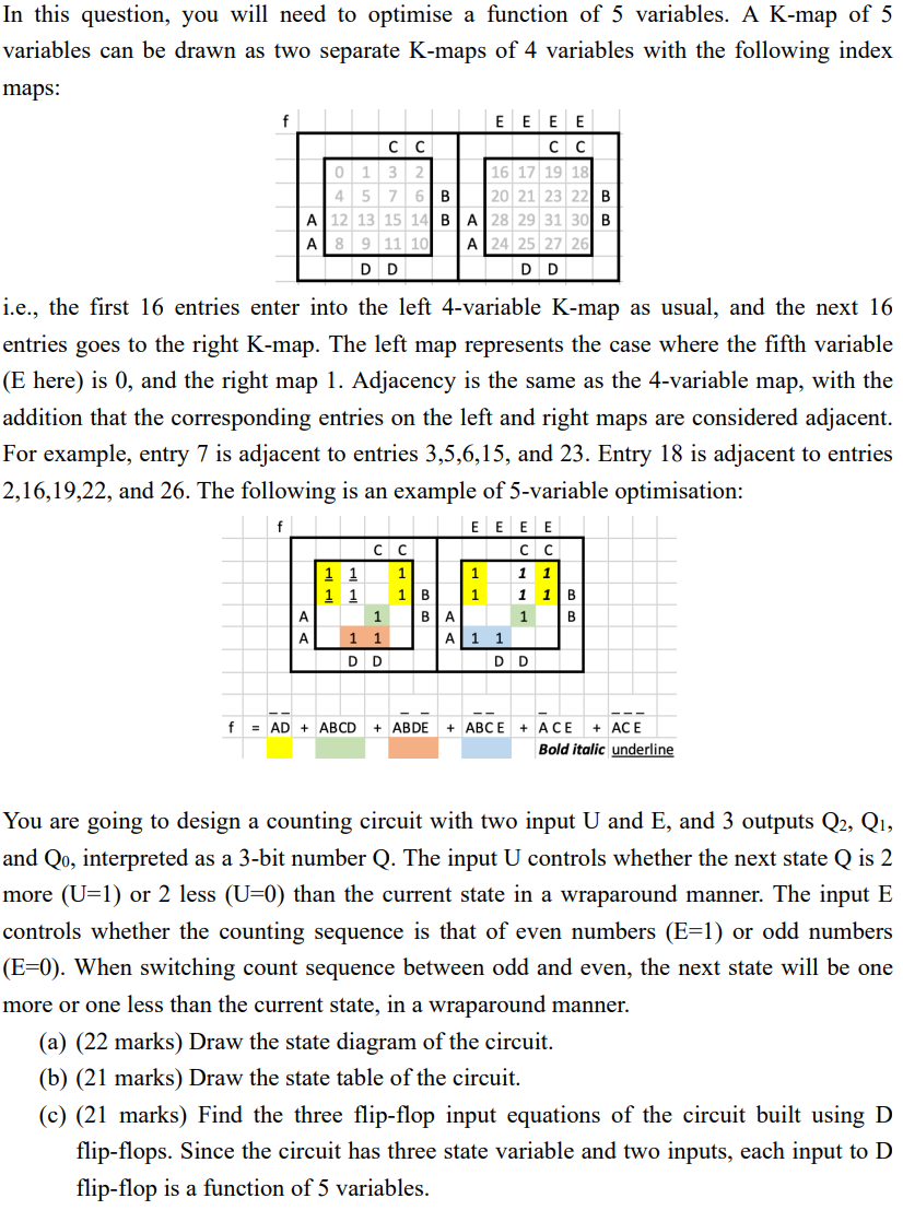 Solved In this question, you will need to optimise a | Chegg.com