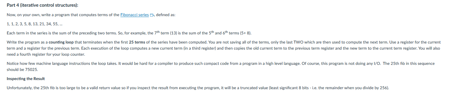 Solved Part 4 Iterative Control Structures Now On Your 