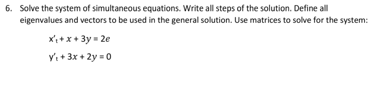Solved Solve the system of simultaneous equations. Write all | Chegg.com